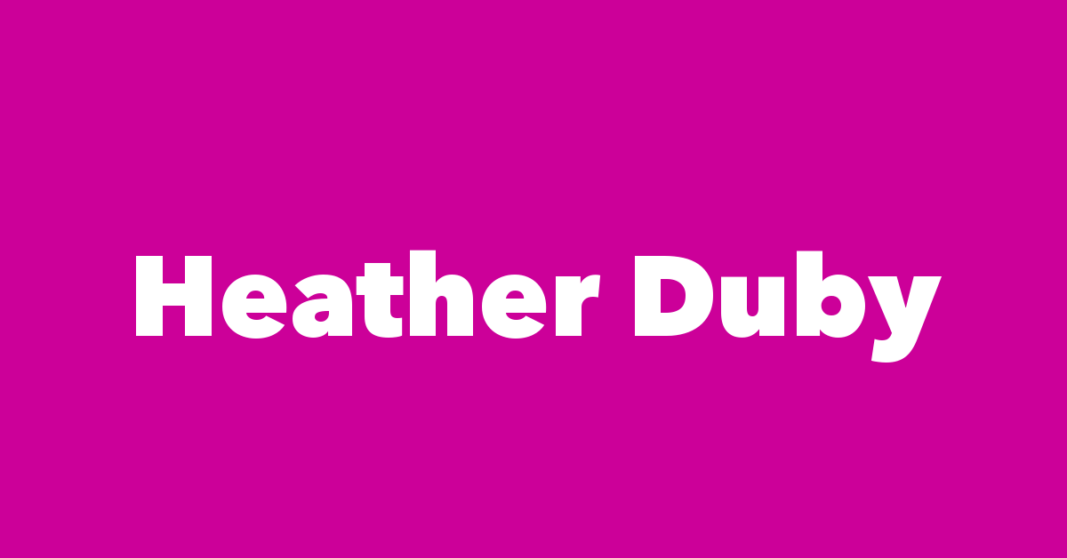 Heather Duby - Spouse, Children, Birthday & More