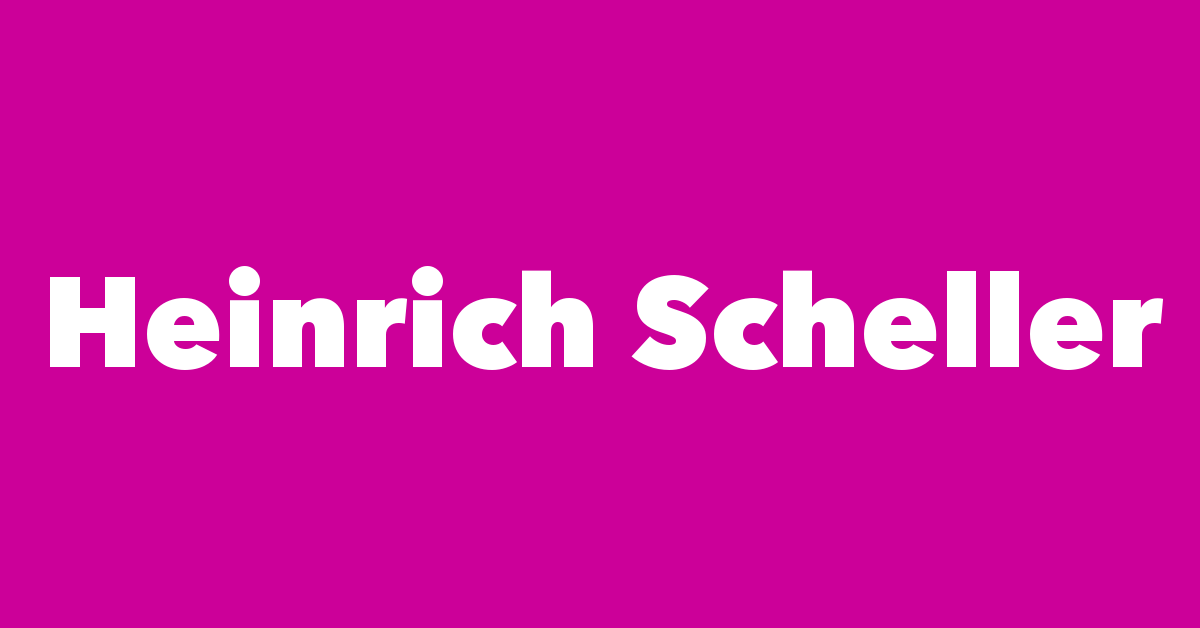Heinrich Scheller - Spouse, Children, Birthday & More