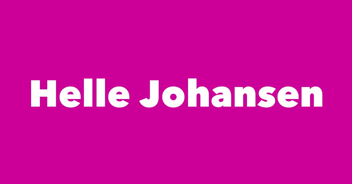 Helle Johansen - Spouse, Children, Birthday & More