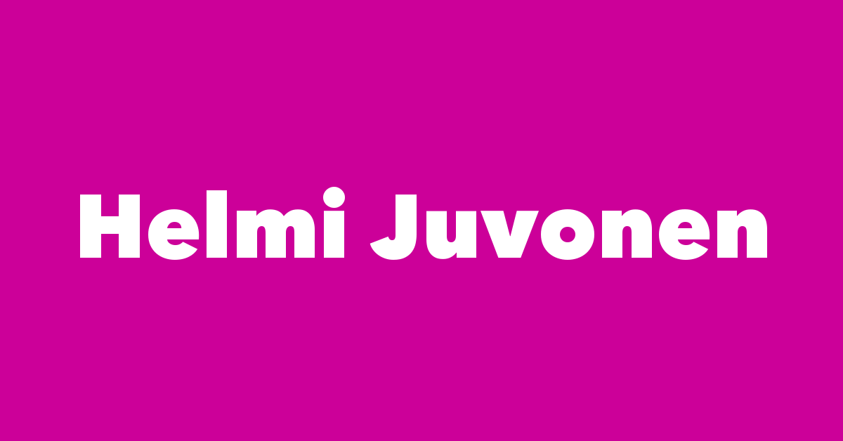 Helmi Juvonen - Spouse, Children, Birthday & More