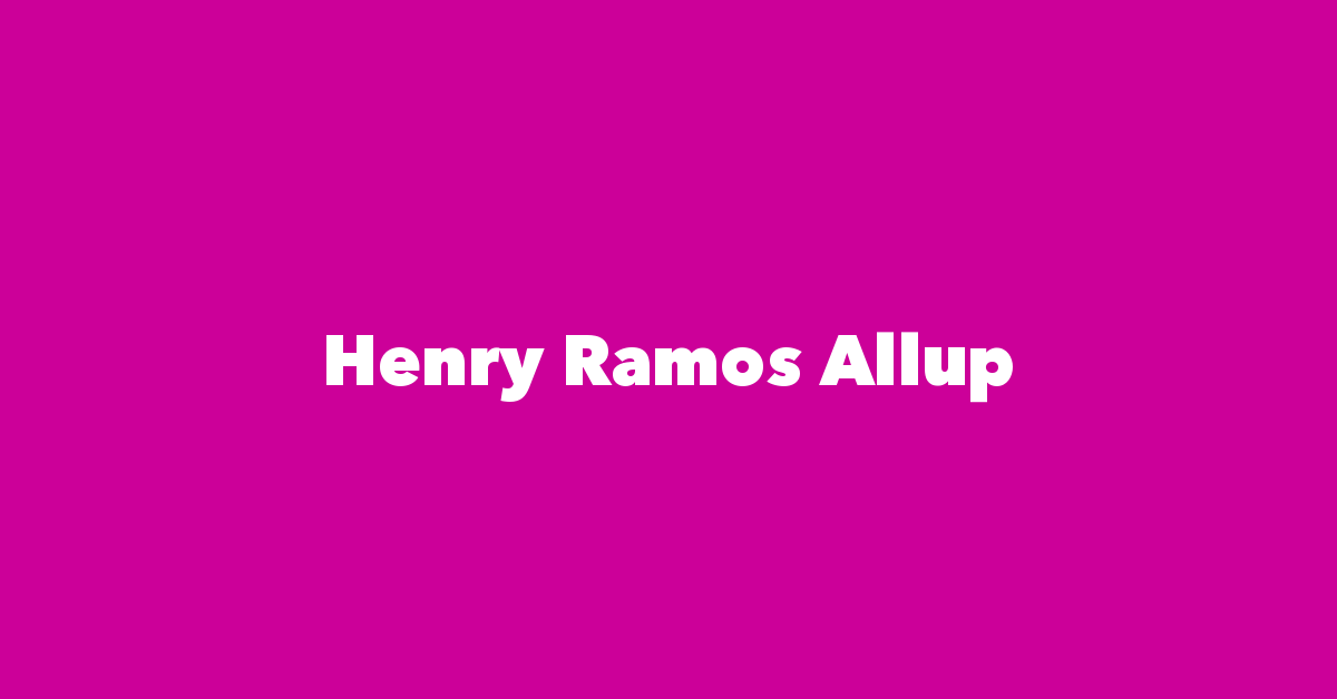 Henry Ramos Allup - Spouse, Children, Birthday & More