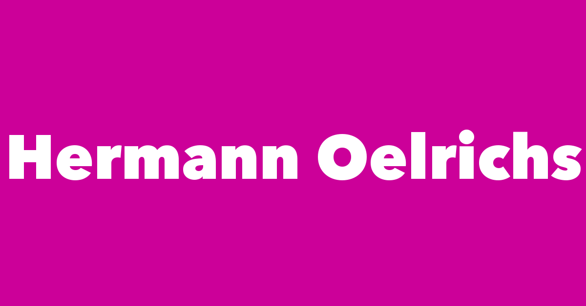 Hermann Oelrichs - Spouse, Children, Birthday & More