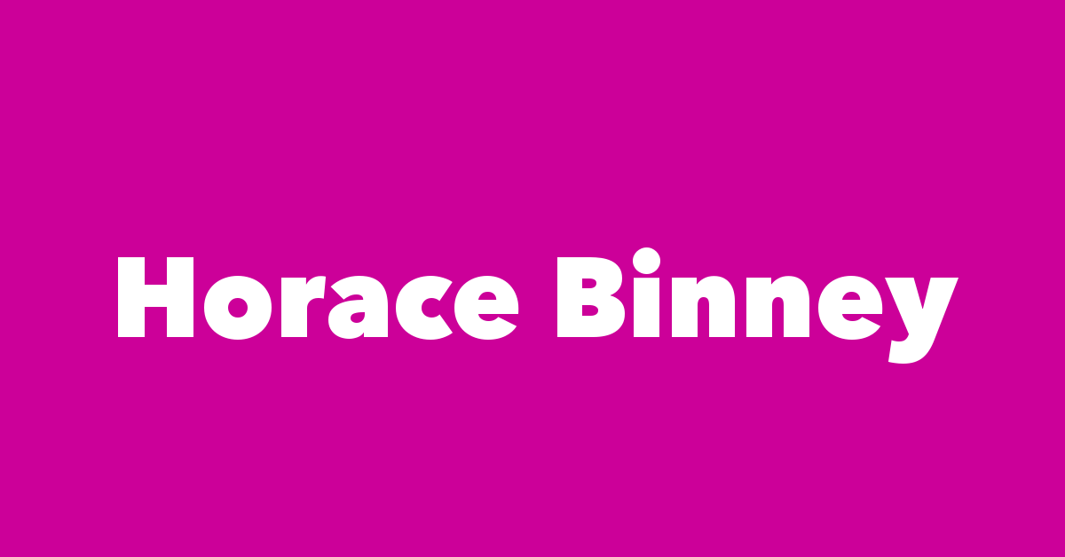 Horace Binney - Spouse, Children, Birthday & More