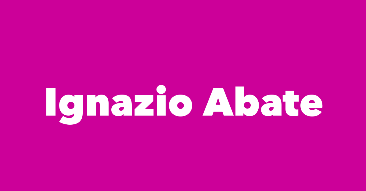 Ignazio Abate - Spouse, Children, Birthday & More
