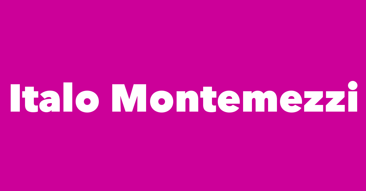 Italo Montemezzi - Spouse, Children, Birthday & More