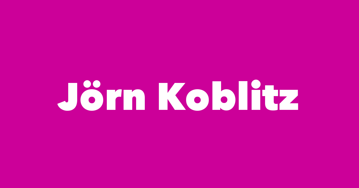 Jörn Koblitz - Spouse, Children, Birthday & More