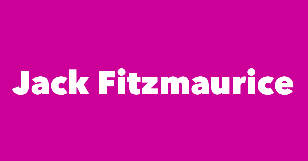 Jack Fitzmaurice - Spouse, Children, Birthday & More