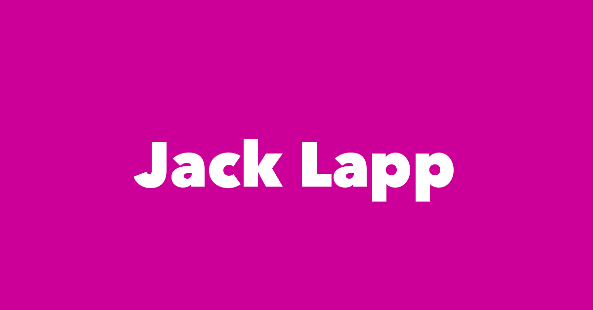 Jack Lapp - Spouse, Children, Birthday & More
