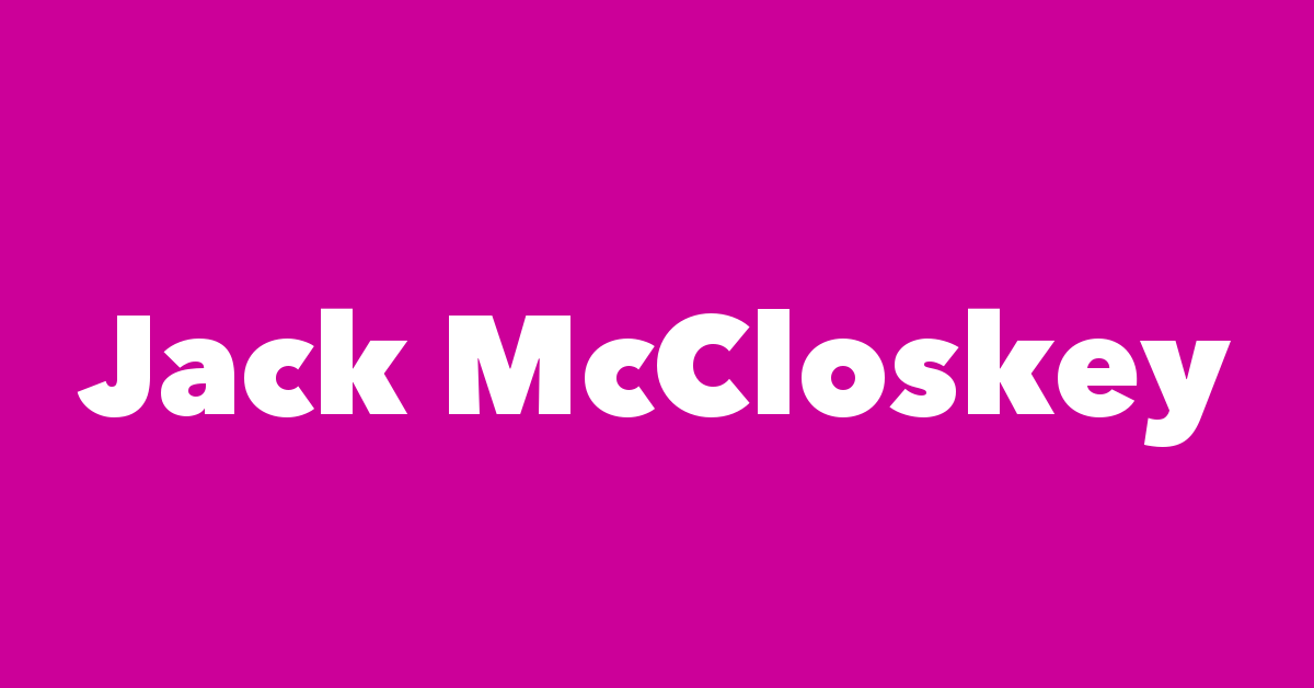 Jack McCloskey - Spouse, Children, Birthday & More