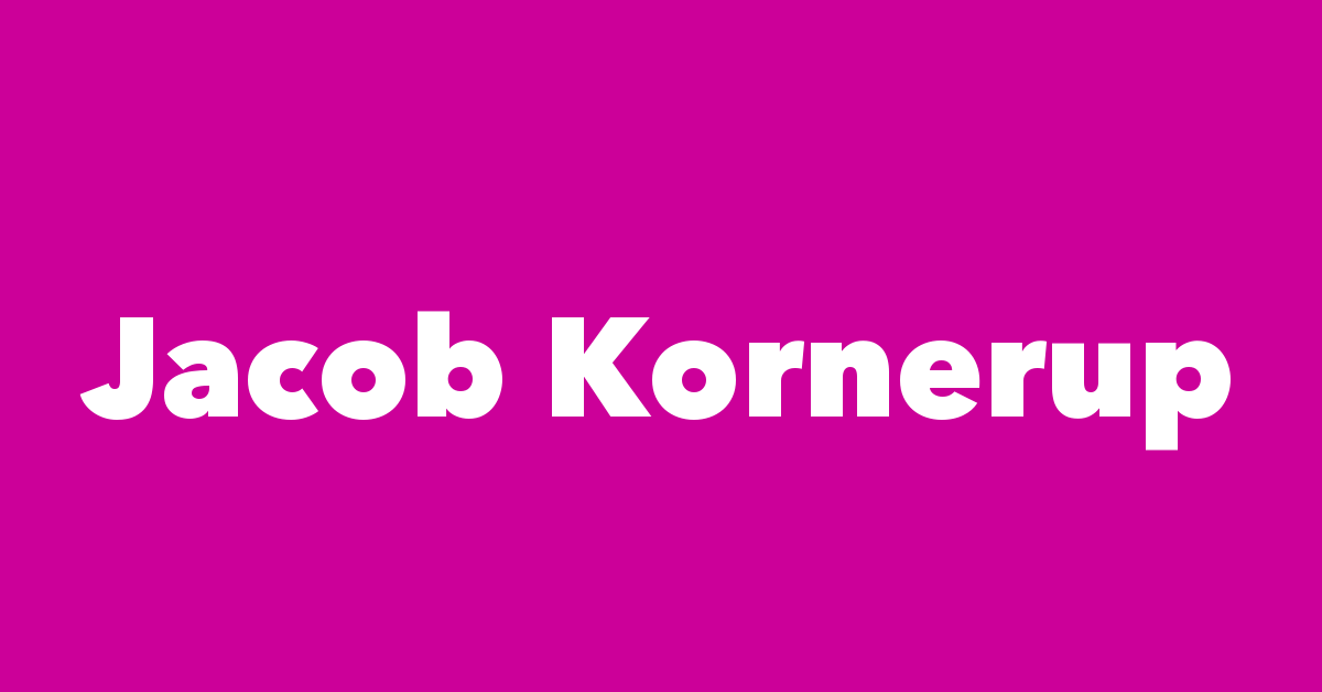 Jacob Kornerup - Spouse, Children, Birthday & More
