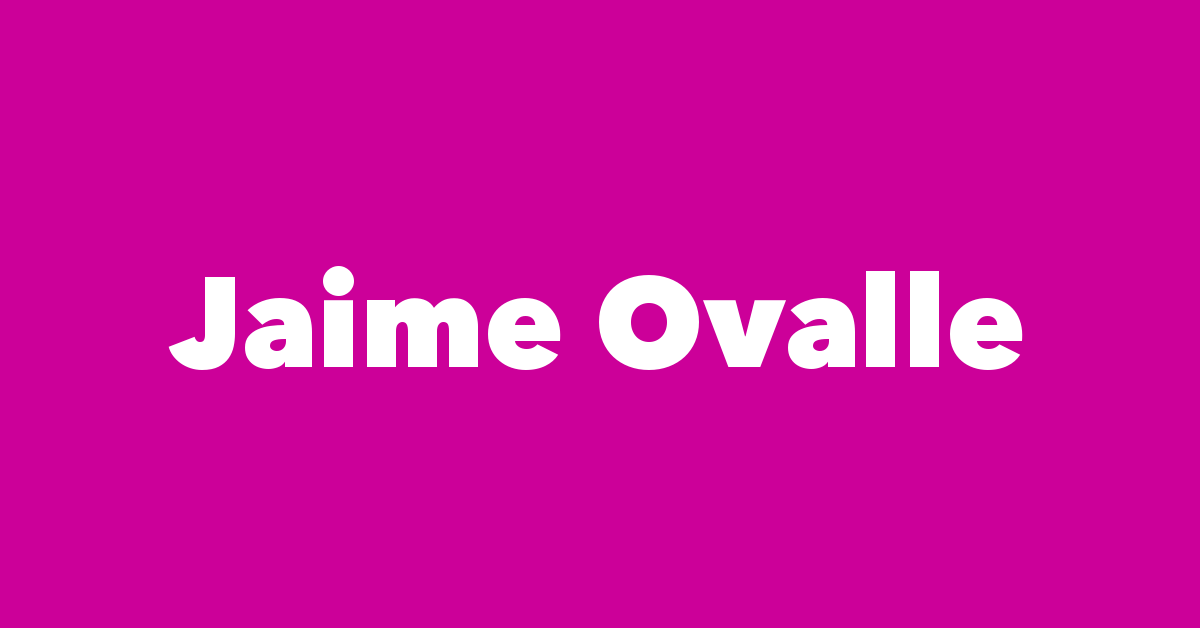 Jaime Ovalle - Spouse, Children, Birthday & More