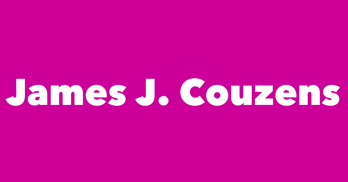 James J. Couzens - Spouse, Children, Birthday & More