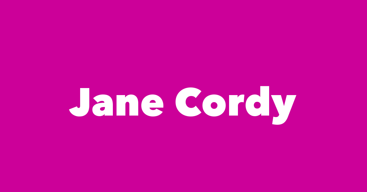 Jane Cordy - Spouse, Children, Birthday & More