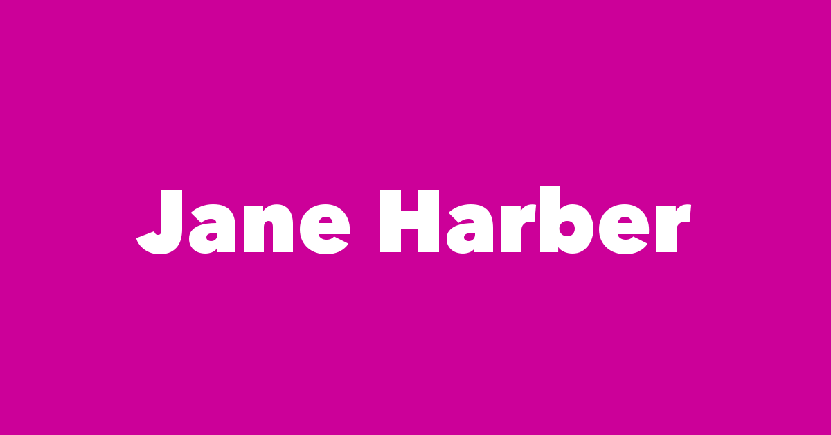 Jane Harber - Spouse, Children, Birthday & More
