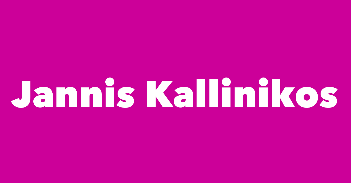 Jannis Kallinikos - Spouse, Children, Birthday & More