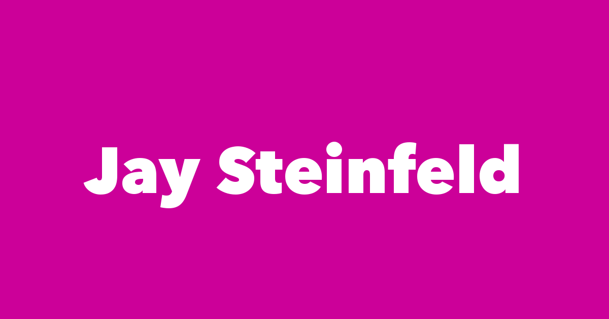 Jay Steinfeld - Spouse, Children, Birthday & More