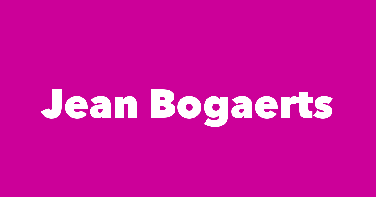 Jean Bogaerts - Spouse, Children, Birthday & More