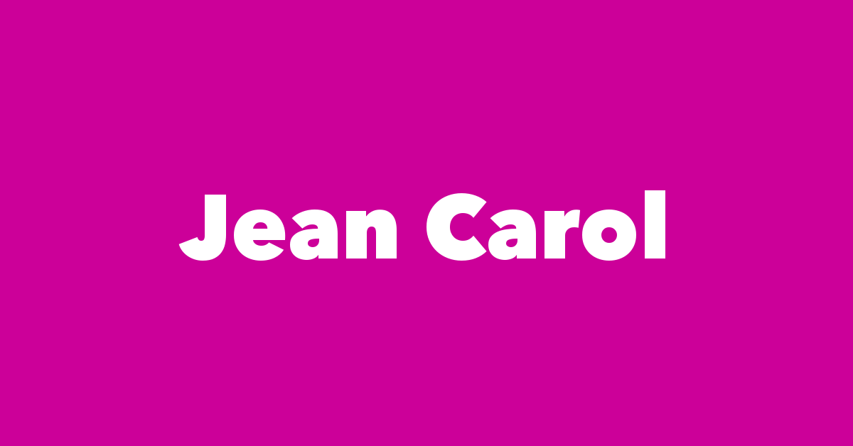 Jean Carol - Spouse, Children, Birthday & More