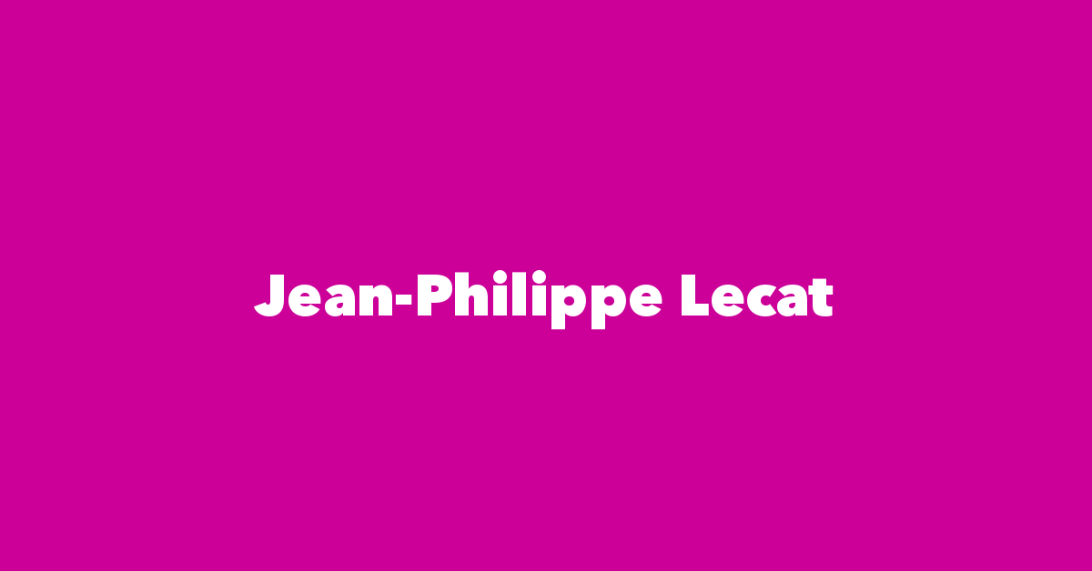 Jean-Philippe Lecat - Spouse, Children, Birthday & More
