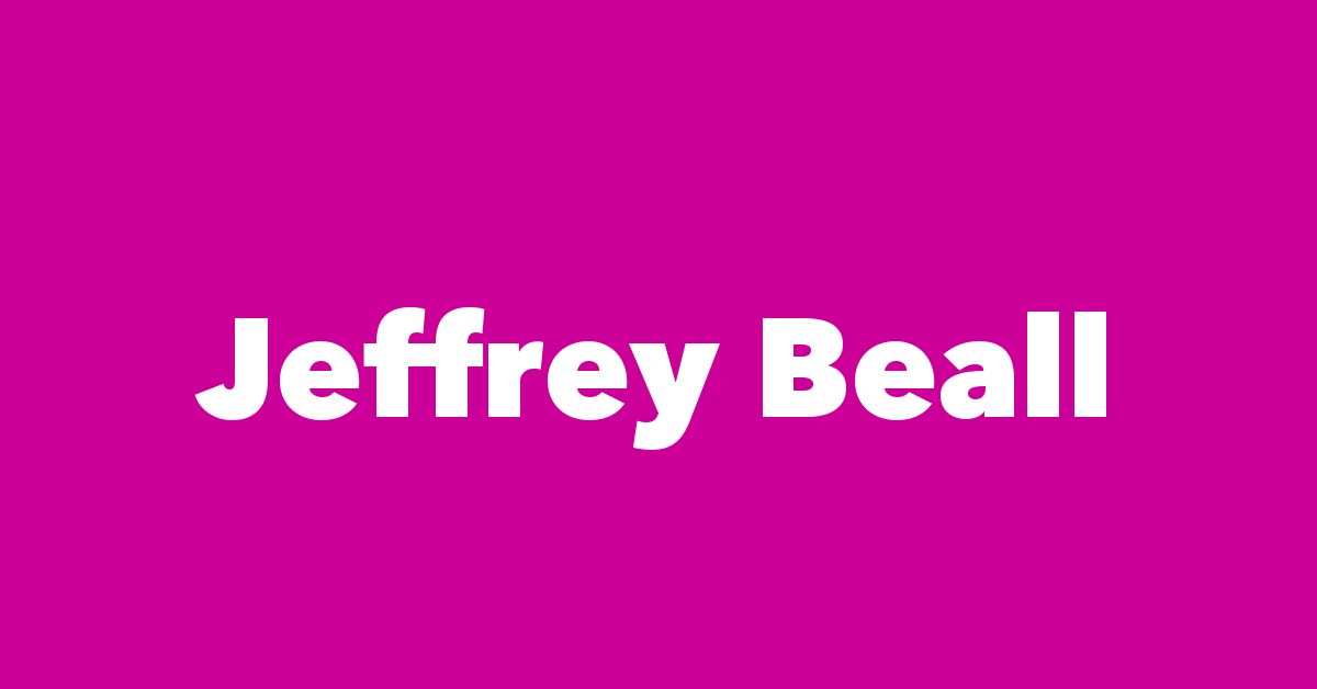 Jeffrey Beall - Spouse, Children, Birthday & More