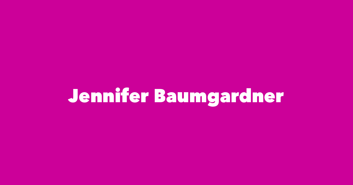 Jennifer Baumgardner - Spouse, Children, Birthday & More