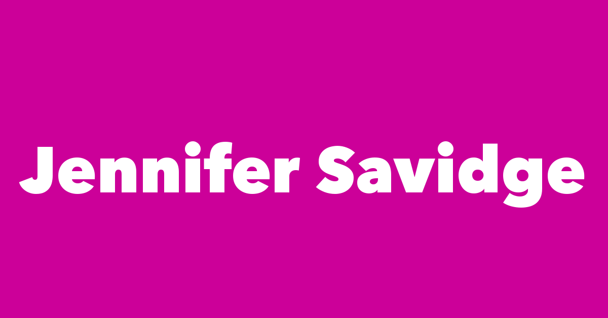 Jennifer Savidge - Spouse, Children, Birthday & More