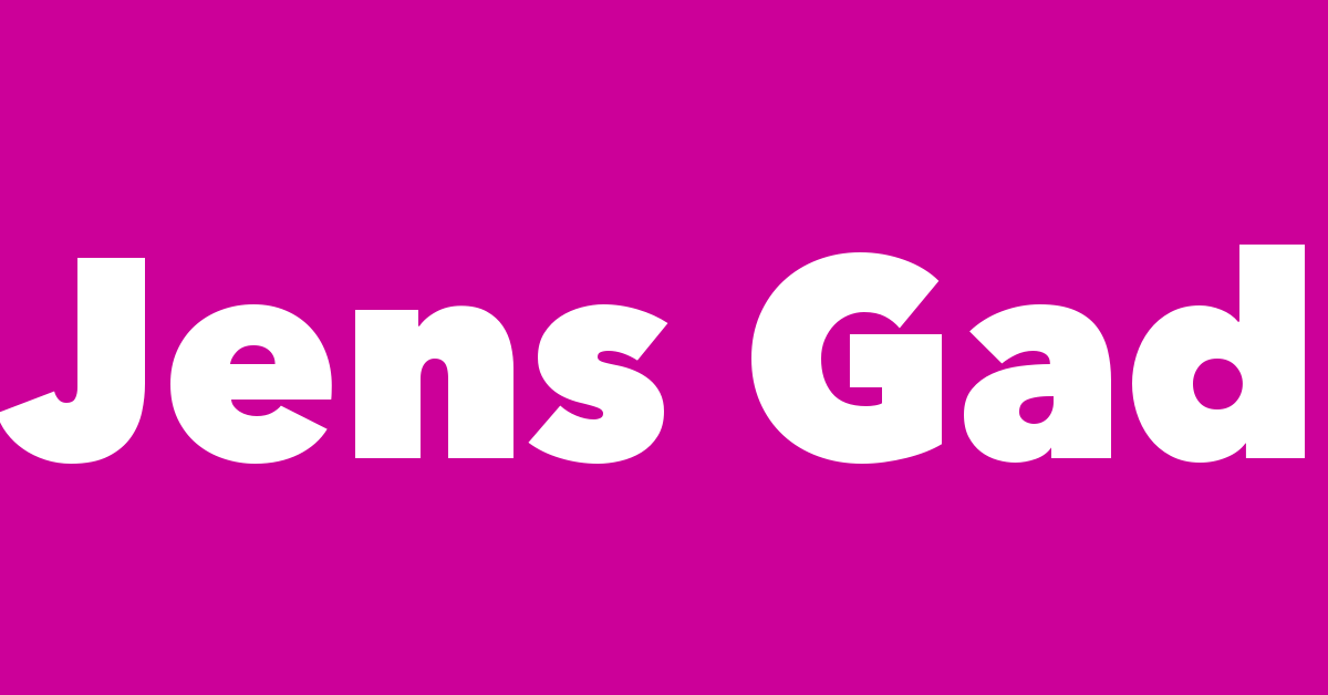 Jens Gad - Spouse, Children, Birthday & More