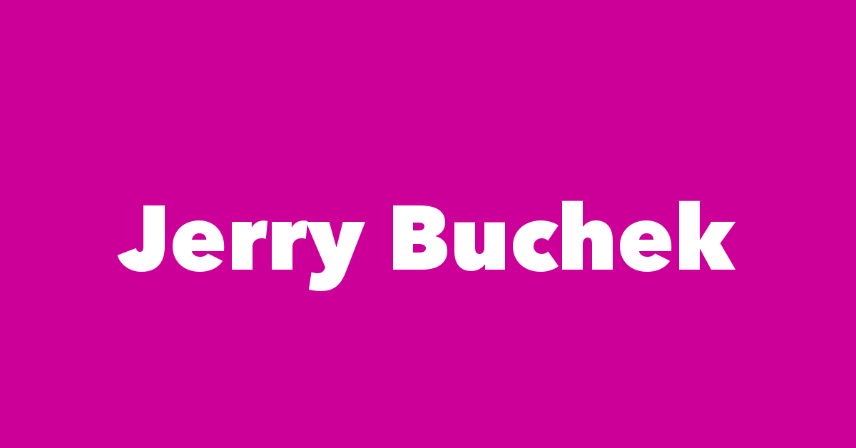 Jerry Buchek - Spouse, Children, Birthday & More