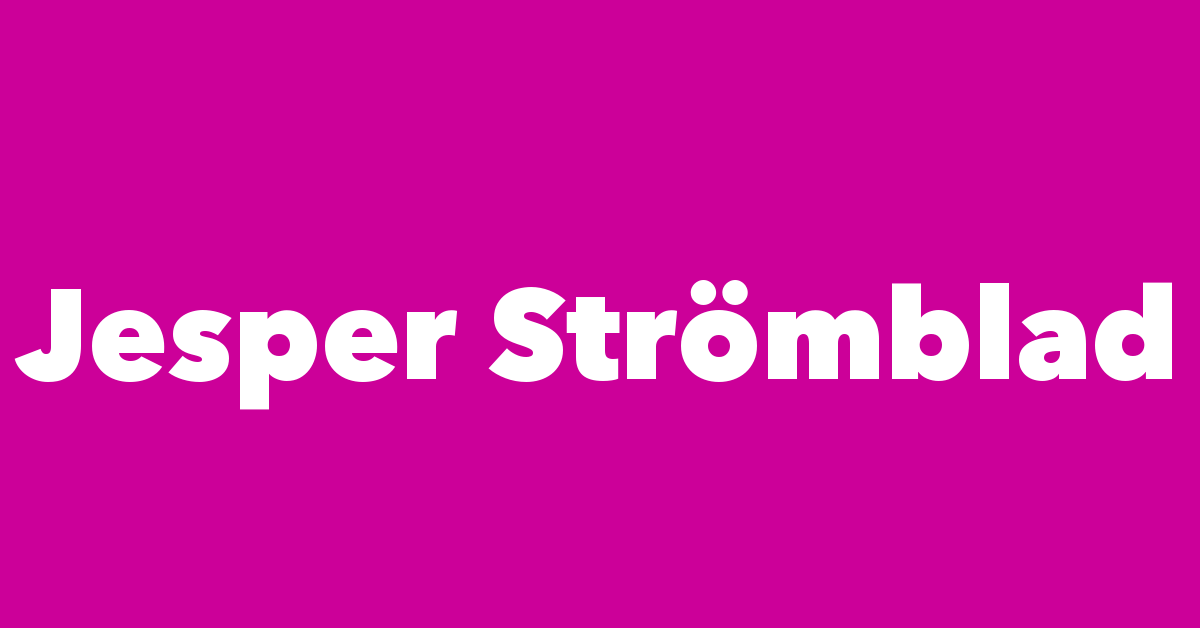 Jesper Strömblad - Spouse, Children, Birthday & More