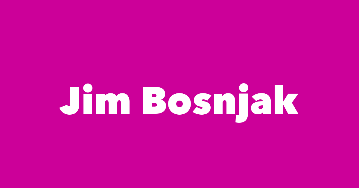 Jim Bosnjak - Spouse, Children, Birthday & More