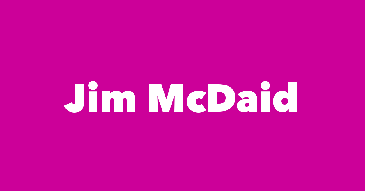 Jim McDaid - Spouse, Children, Birthday & More