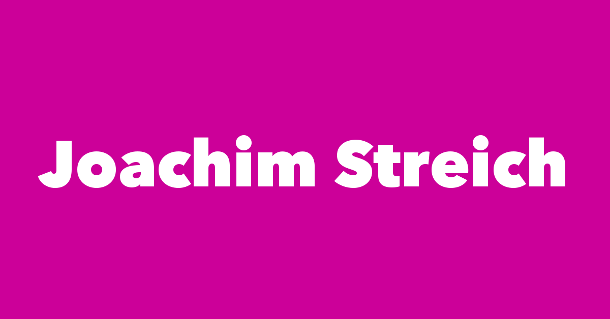 Joachim Streich - Spouse, Children, Birthday & More