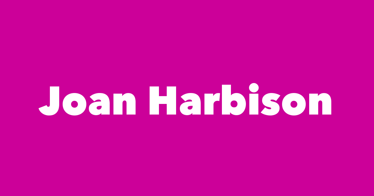Joan Harbison - Spouse, Children, Birthday & More