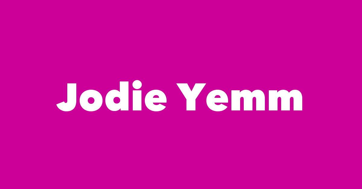 Jodie Yemm - Spouse, Children, Birthday & More
