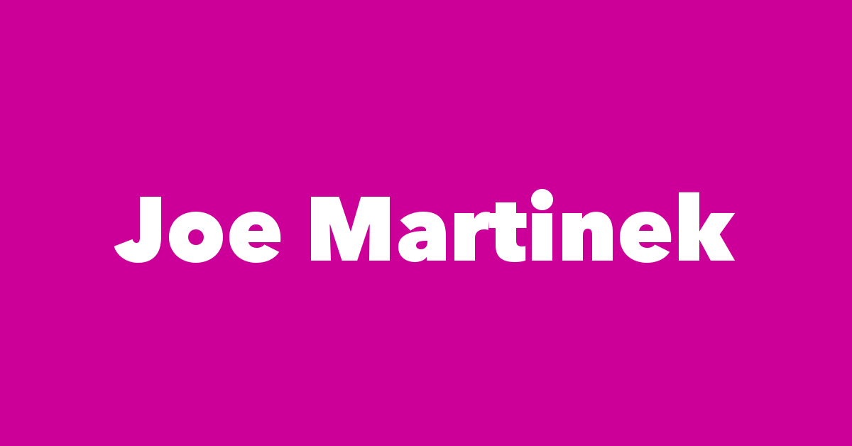 Joe Martinek - Spouse, Children, Birthday & More