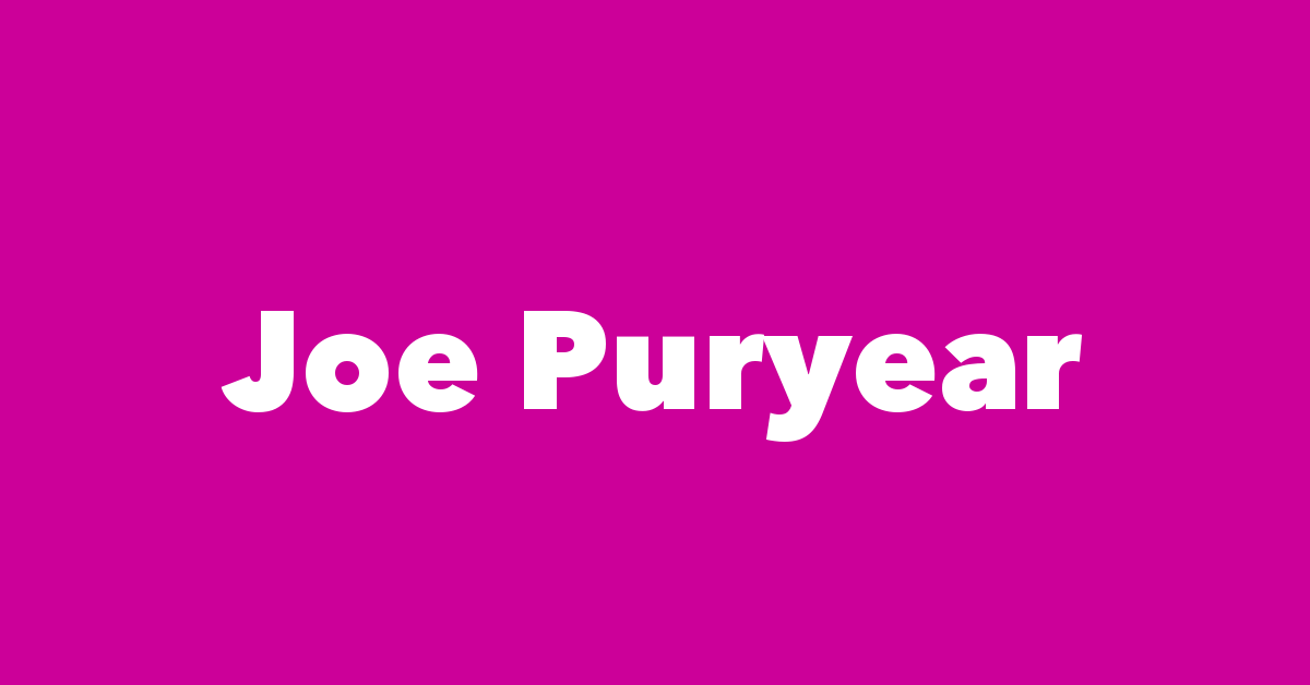 Joe Puryear - Spouse, Children, Birthday & More