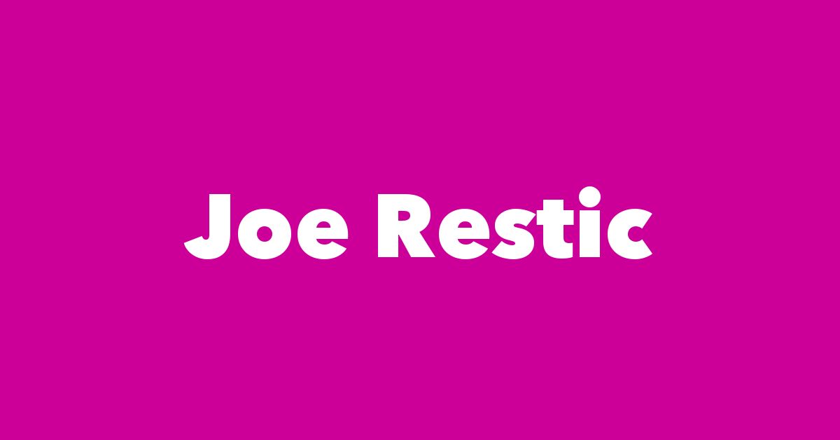 Joe Restic - Spouse, Children, Birthday & More