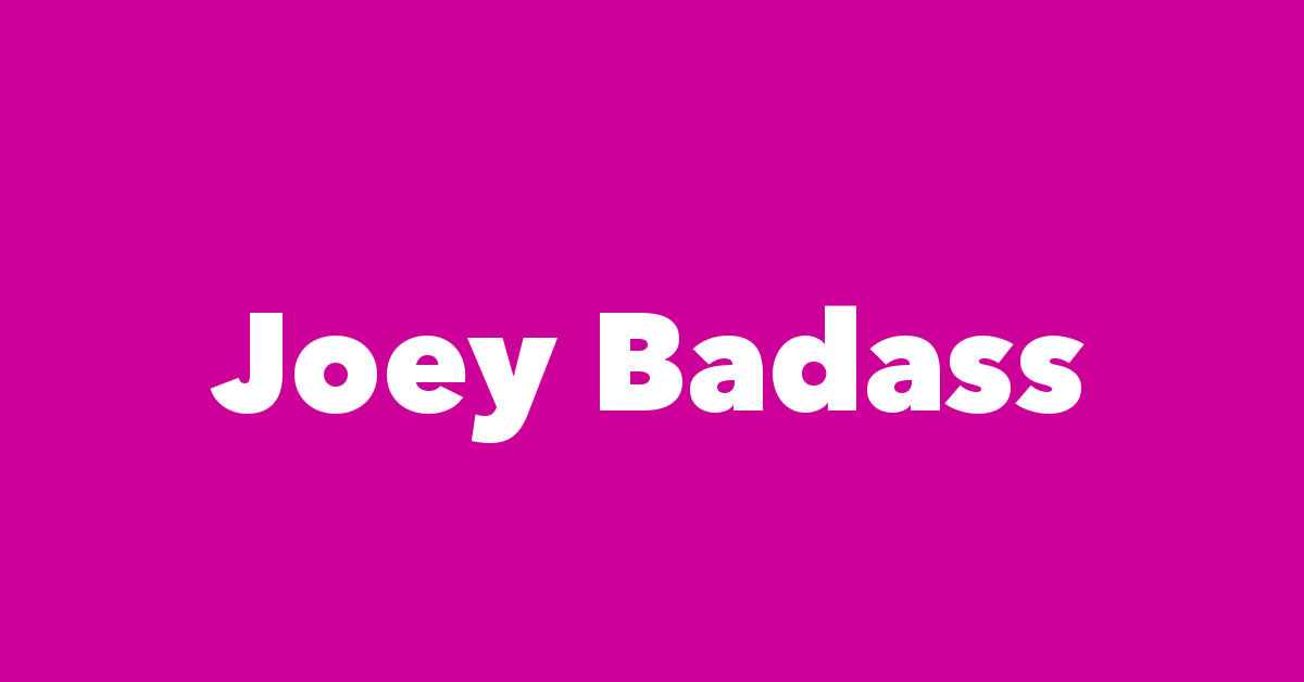 Joey Badass - Spouse, Children, Birthday & More