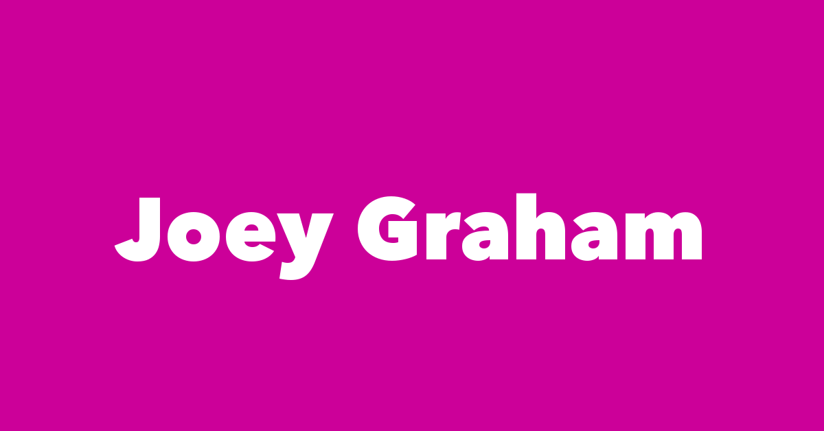 Joey Graham - Spouse, Children, Birthday & More