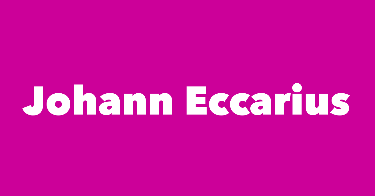 Johann Eccarius - Spouse, Children, Birthday & More