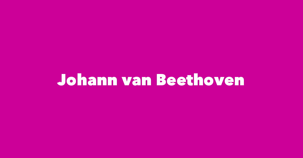 Johann van Beethoven - Spouse, Children, Birthday & More