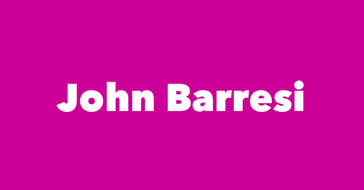 John Barresi - Spouse, Children, Birthday & More