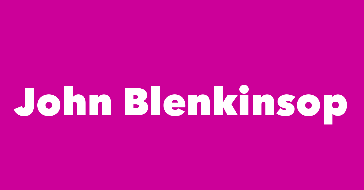John Blenkinsop - Spouse, Children, Birthday & More