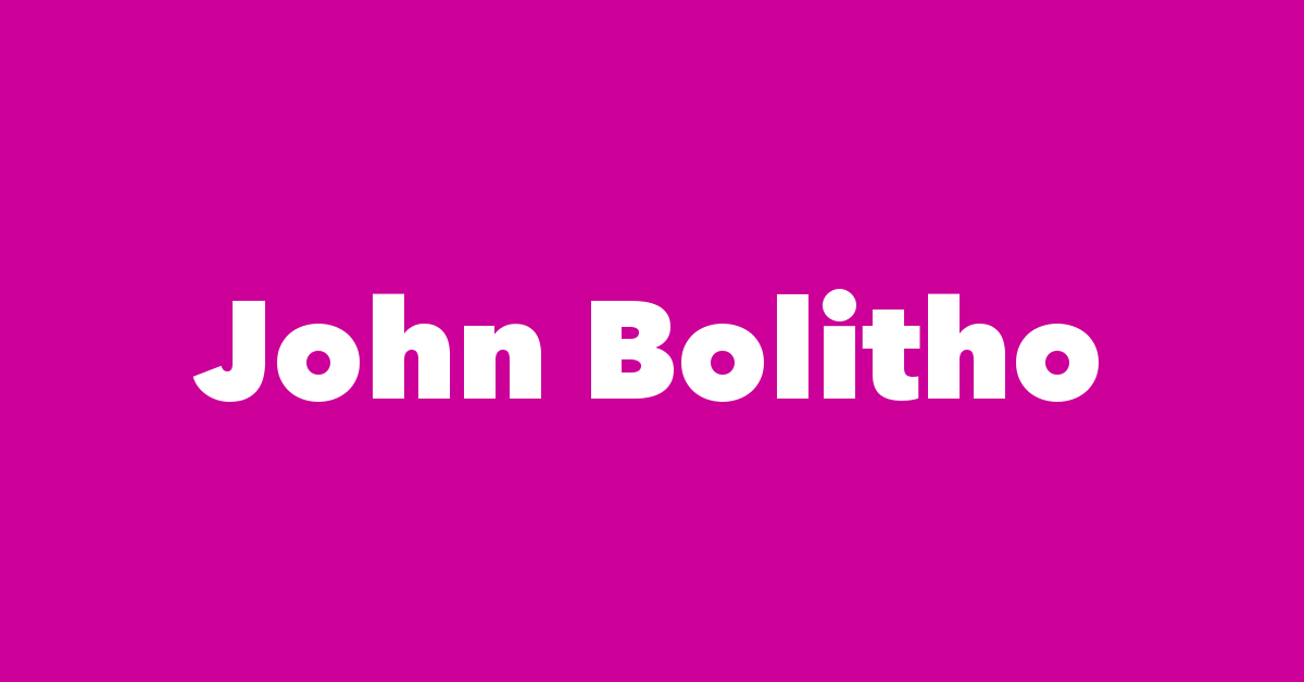John Bolitho - Spouse, Children, Birthday & More
