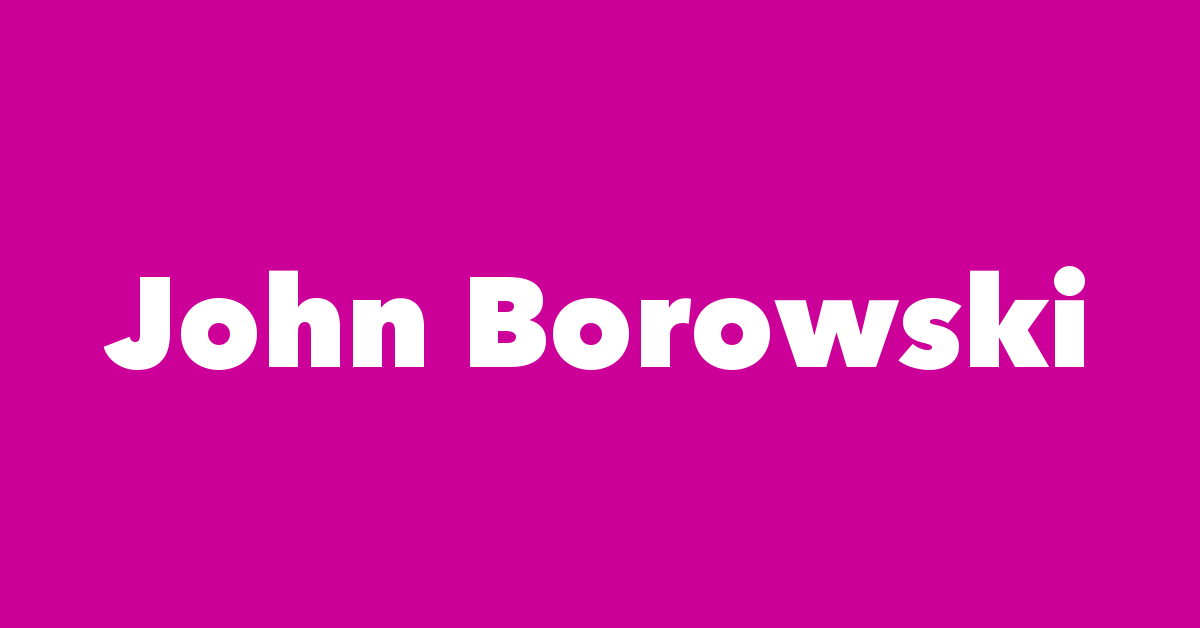 John Borowski - Spouse, Children, Birthday & More