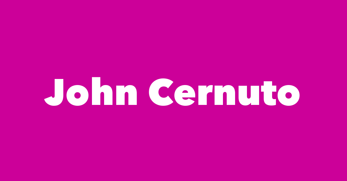 John Cernuto - Spouse, Children, Birthday & More