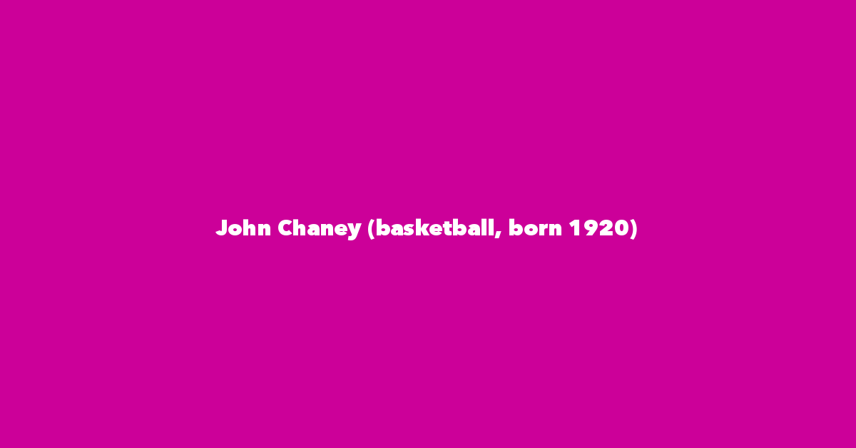 John Chaney (basketball, born 1920) - Spouse, Children, Birthday & More