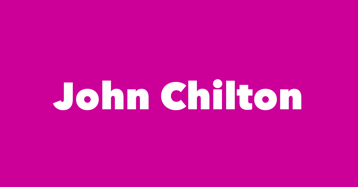 John Chilton - Spouse, Children, Birthday & More