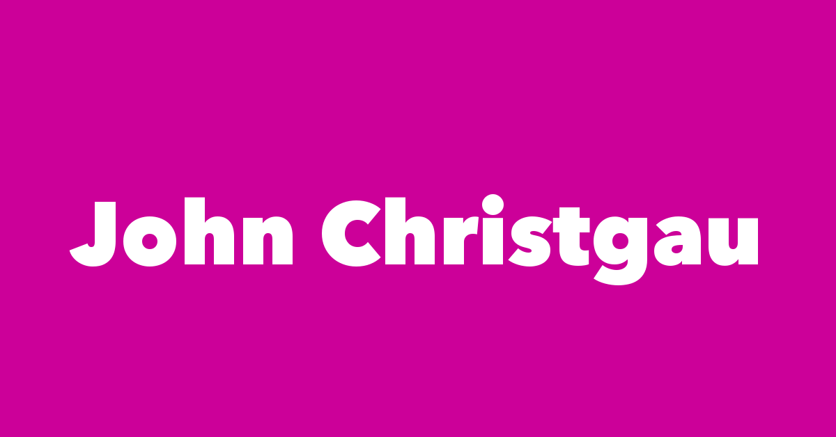 John Christgau - Spouse, Children, Birthday & More