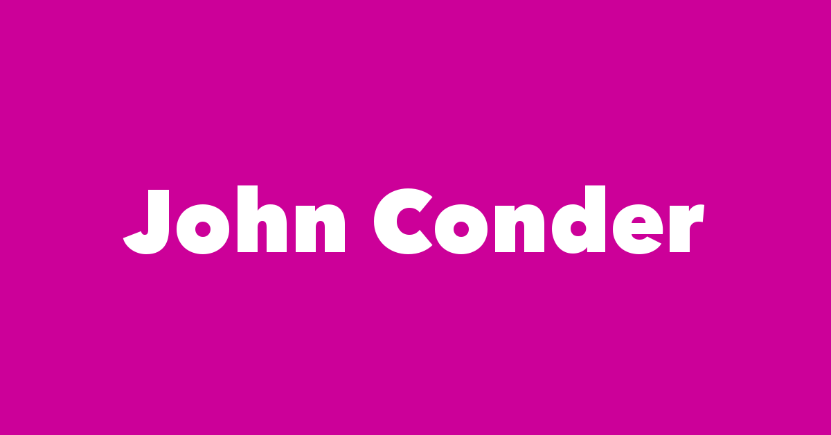 John Conder - Spouse, Children, Birthday & More